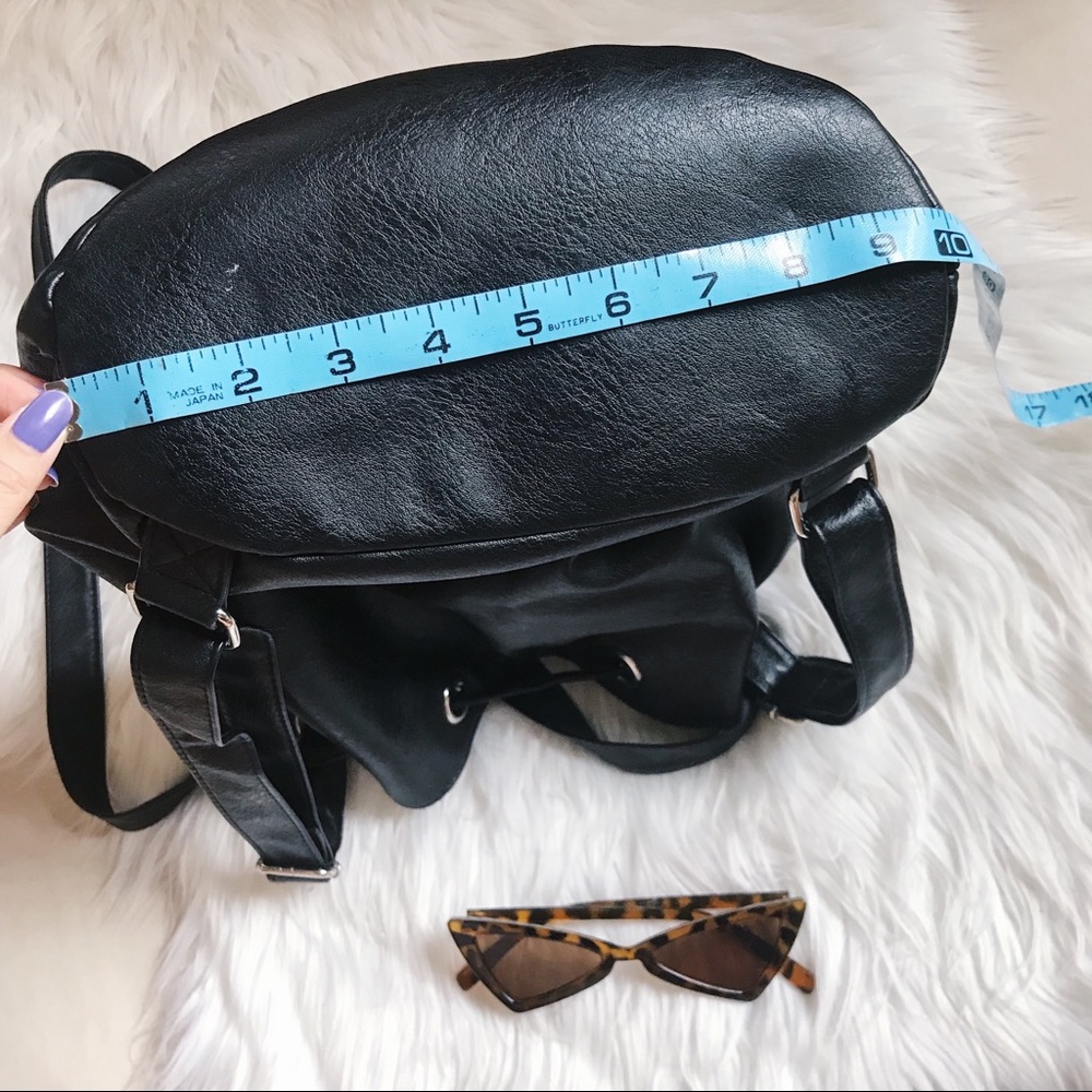 Convertible Leather Mini Backpack / Bucket Bag - Gem